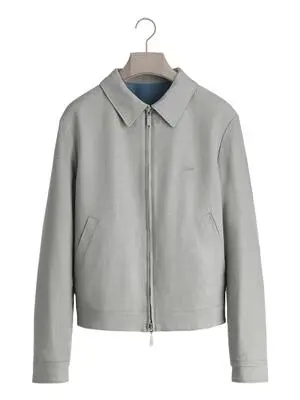 Dior Dior Reversible Zipped Jacket With Book Cover Embroidery Grey