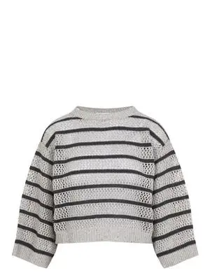 BRUNELLO CUCINELLI Brunello Cucinelli Striped Knit Jumper