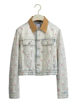 Dior Embroidered Jacket - Light Blue