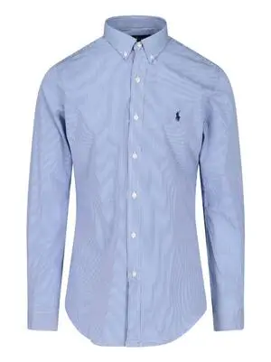 Polo Ralph Lauren Pony Embroidered Buttoned Shirt - Pink