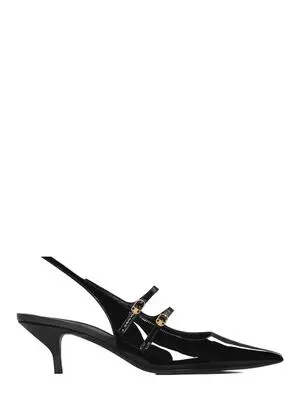 Celine Patent Calfskin Mary Jane Slingback Heels - Black