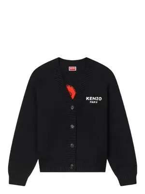 Kenzo Boke Flower" Cardigan - Black