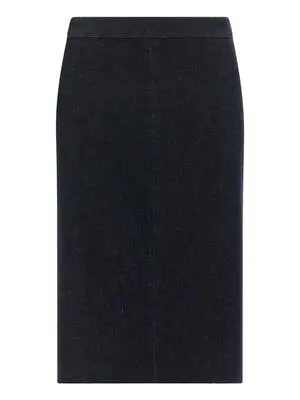 TOM FORD Stretch Denim Midi Skirt - Blue