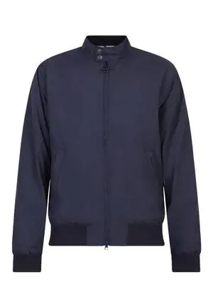 Barbour Barbour Stand Collar Zip Up Casual Jacket Blue