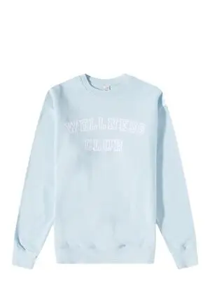 SPORTY  RICH Sporty & Rich Long Sleeve Crewneck Sweater - Blue