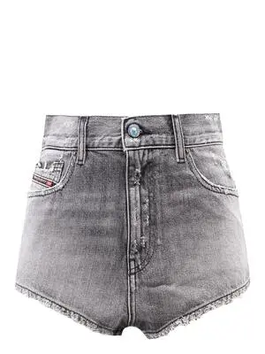 DIESEL® Distressed Denim Shorts - Grey