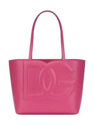 Dolce & Gabbana Small Shopping Bag With Embossed Logo - Red