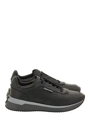 FERRAGAMO Low Top Sneakers - Black