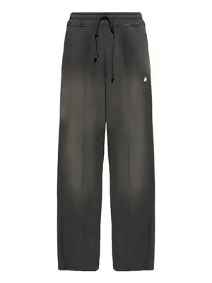 GOLDEN GOOSE Wide-leg Sweatpants With Drawstring - Grey