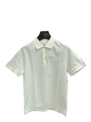 BURBERRY Lettering Print Polo Shirt