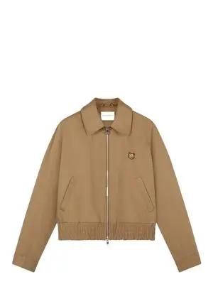 MAISON KITSUNÉ Maison Kitsune Long-Sleeved Zip-Up Jacket With Embroidered Fox Patch