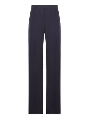 Saint Laurent Wool Tailored Trousers - Black