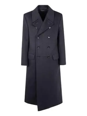 TOM FORD Tom Ford Double-Breasted Peak Lapel Long Coat