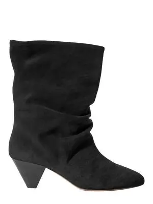 Isabel Marant Étoile Almond Toe Slouch Boots - Black