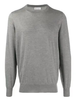 Brunello Cucinelli Crewneck Knitted Jumper - Gray