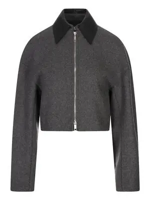 Sportmax Vacuo Zip-up Long-sleeved Jacket - Grey