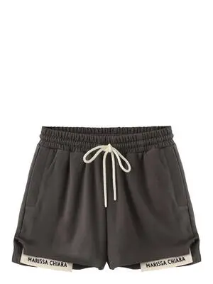 Marissa Chiara Elasticated Drawstring Shorts - Brown