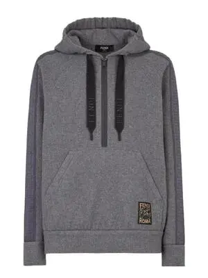 Fendi Grey Jersey Sweatshirt - Gray