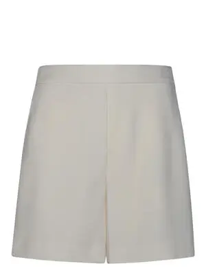 P.a.r.o.s.h Elastic Waist Straight Hem Shorts - Gray