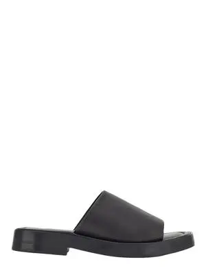 FERRAGAMO Open-toe Slip-on Slides - Black
