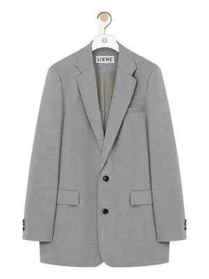Loewe Single-breasted Tailored Jacket - Grey