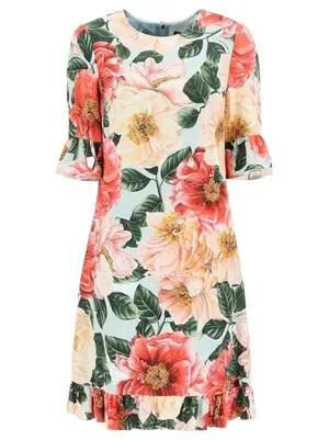Dolce & Gabbana Floral Print Mini Dress - Multicolor
