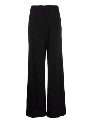 MAISON MARGIELA Pressed-crease Wide Leg Trousers - Black