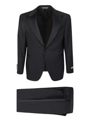 Canali Single-breasted Two-piece Suit - Black