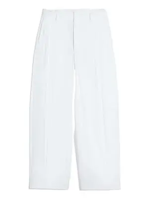 LEMAIRE Lemaire Crinkled Wide-Leg Pants Chalk