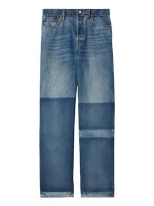 GUCCI Gucci Two-Tone Paneled Denim Jeans