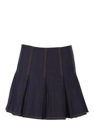 Bottega Veneta Pleated Mini Skirt - Black