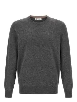 Brunello Cucinelli Crewneck Knitted Jumper - Grey