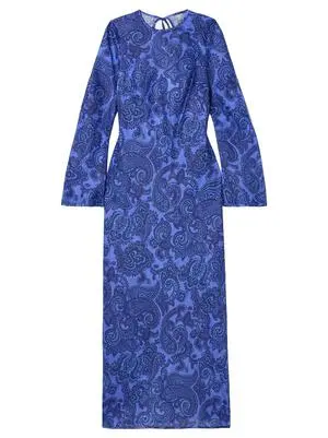 Zimmermann Paisley Print Maxi Dress - Blue