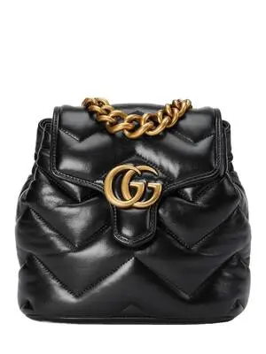 Gucci Gg Marmont Quilted Backpack - Black