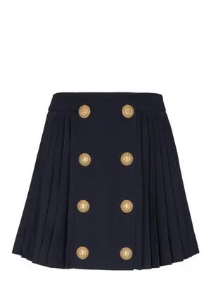 Balmain Embellished Pleated Skirt - Black