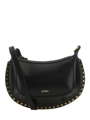 Isabel Marant Étoile Oskan Moon Studded Shoulder Bag - Black