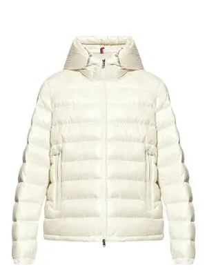 Moncler Long-sleeved Down Jacket With Hood - White