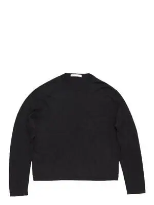 Acne Studios Crewneck Jumper With Chest Pocket - Black