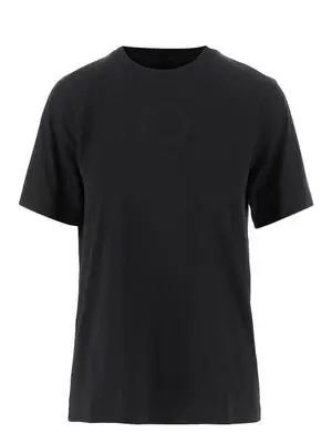 Burberry Short Sleeved Crewneck T-shirt With Logo Detail - Black