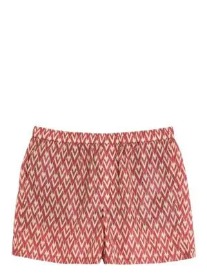 Valentino Garavani Printed Nylon Swim Shorts - Pink