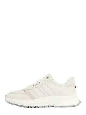 Bally Lace-up Sneakers With Perforated Details - White