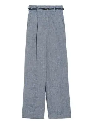 MAX MARA Max Mara Herringbone High-Waist Trousers