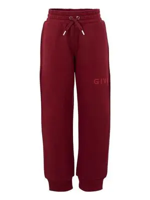 Givenchy Drawstring Sweatpants With Graphic Pattern - Red