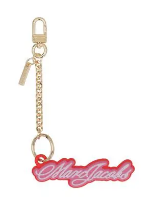 Marc Jacobs Cursive Logo Bag Charm - Pink