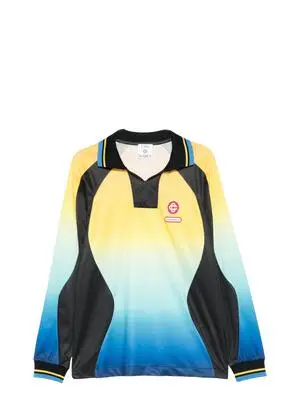 Casablanca Gradient Logo Long Sleeve Polo - Multicolor
