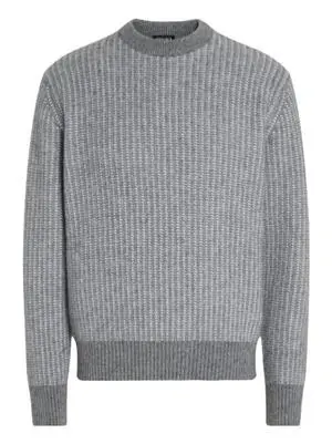 Zegna Crewneck Knitted Jumper - Gray