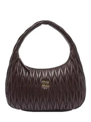 Miu Miu Logo Handbag - Black