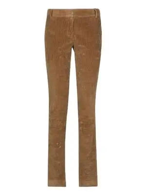 Dolce & Gabbana Flared Corduroy Trousers - Brown