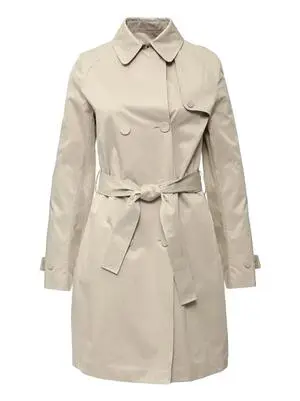 Emporio Armani Belted Trench Coat - Nude
