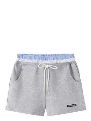 Marissa Chiara Elastic Waist Shorts - Grey